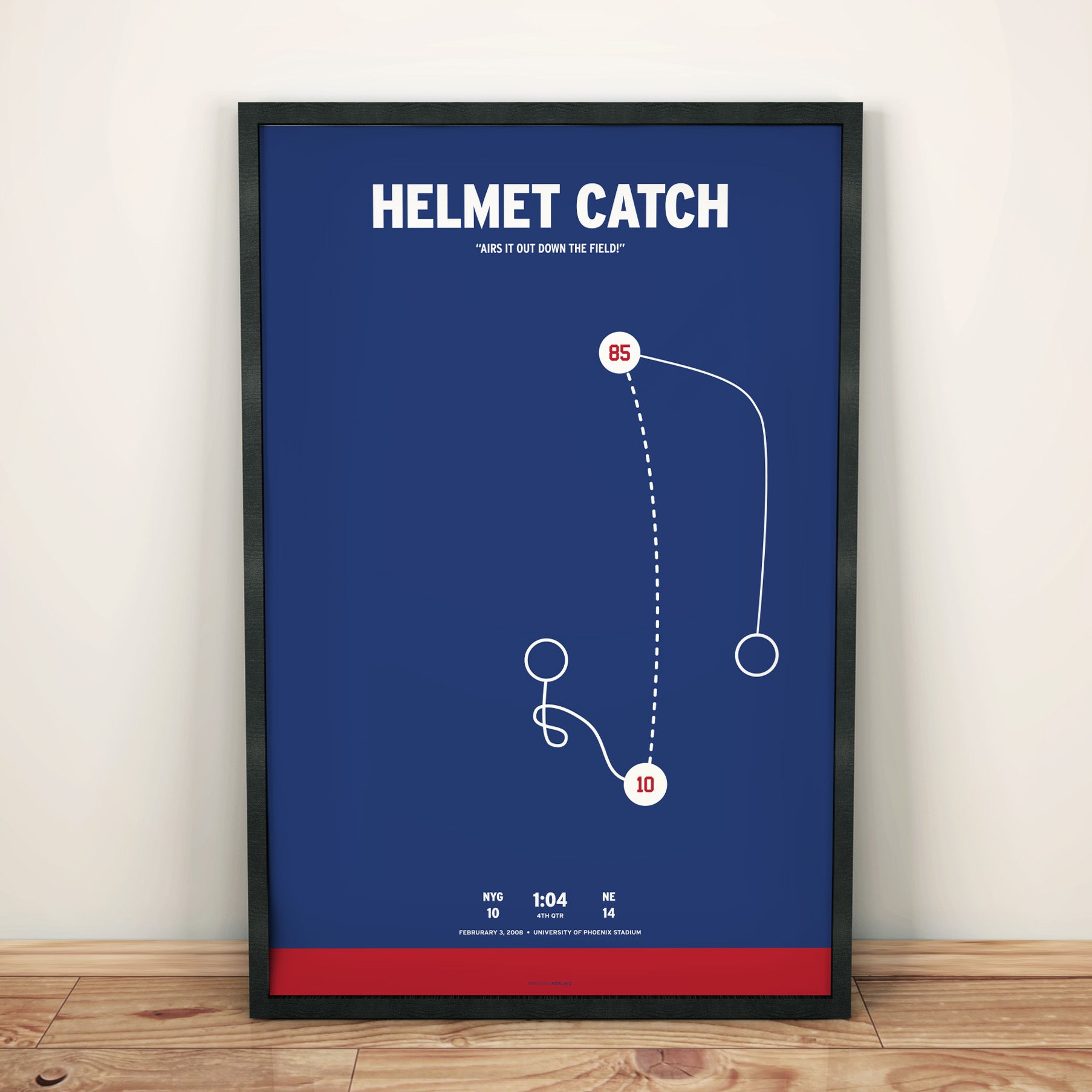 The Helmet Catch Poster - Giants Eli to Tyree | Prinstant Replays