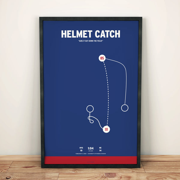 The Helmet Catch Poster - Giants Eli to Tyree | Prinstant Replays