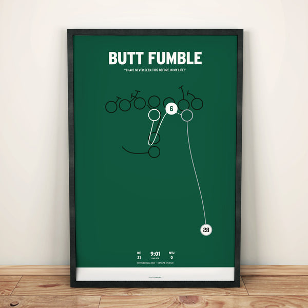 Jets Butt Fumble Framed Print | Prinstant Replays