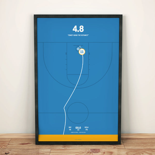 UCLA Tyus Edney 4.8 Seconds Framed Print | Prinstant Replays