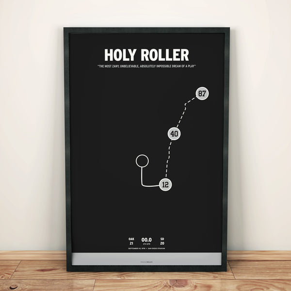 The Holy Roller - Raiders Poster | Prinstant Replays