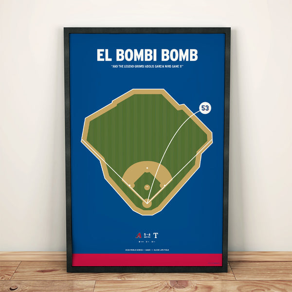 Rangers El Bombi Bomb Poster | Prinstant Replays