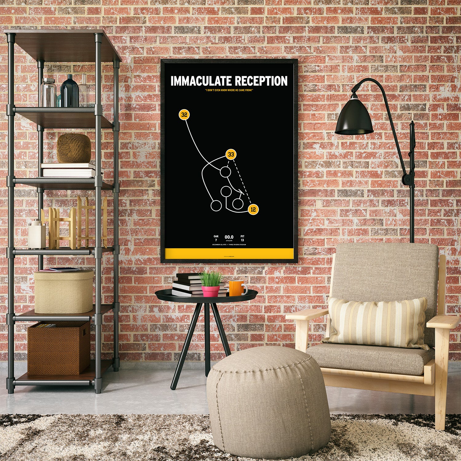 Immaculate Reception - Steelers Poster | Prinstant Replays