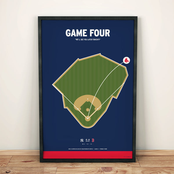 Red Sox Ortiz Game 4 Walk-Off Print | Prinstant Replays
