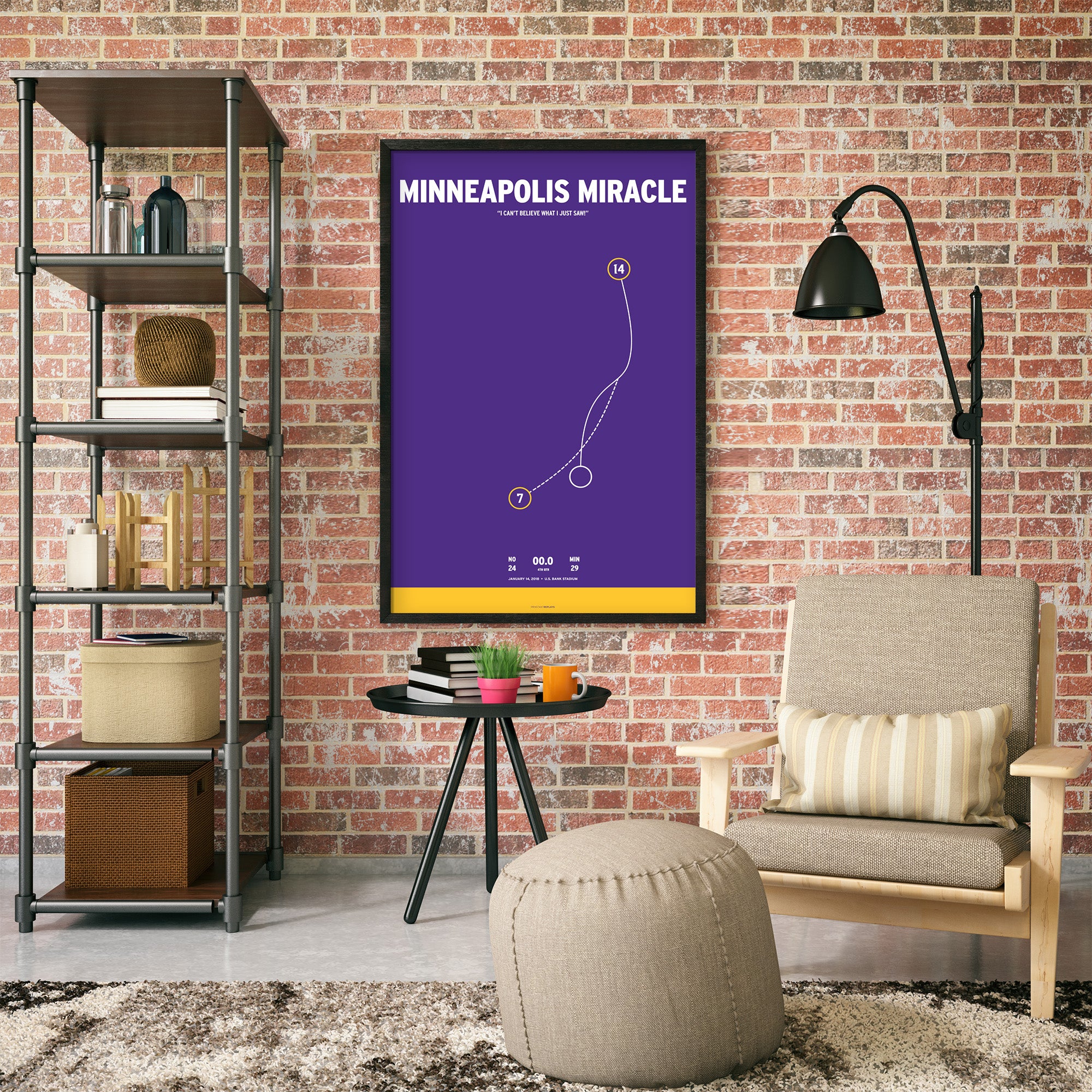 Minneapolis Miracle - Vikings Poster | Prinstant Replays
