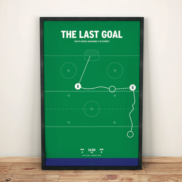 Mr. Hockey's Last Goal Poster Hartford Whalers | Prinstant Replays