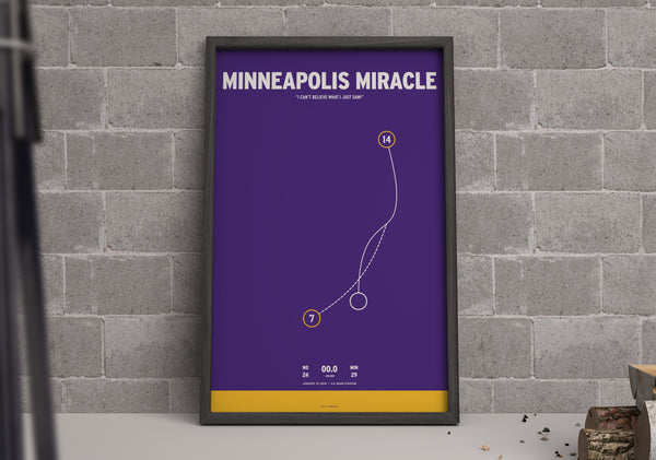 Minneapolis Miracle - Vikings Poster | Prinstant Replays
